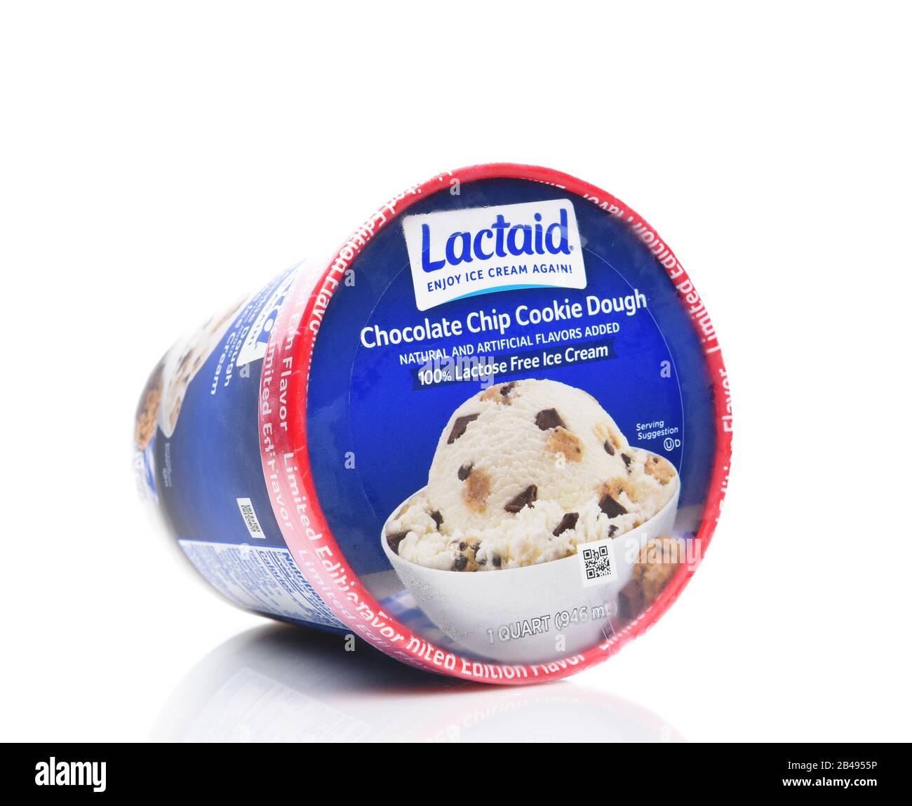 IRVINE, CALIFORNIA - AUGUST 14, 2019: A carton of Lactaid Chocolate ...