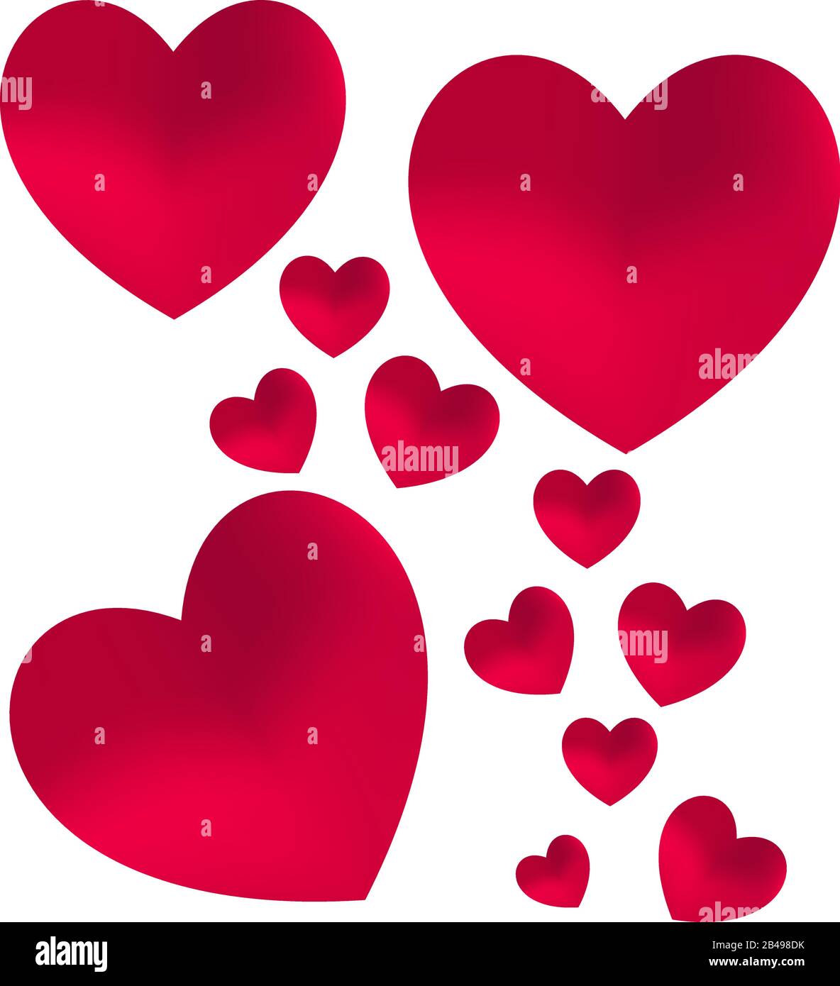 Illustration of heart, with white background vector Stock Vector Image ...