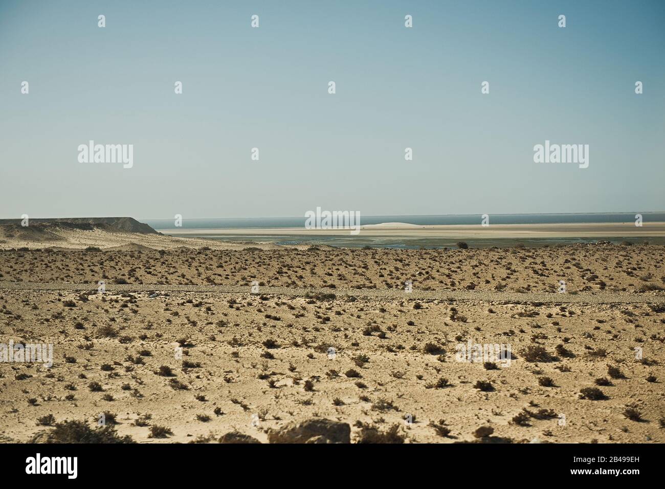 extreme adventures or science expedition in a stone desert. Sahara ...