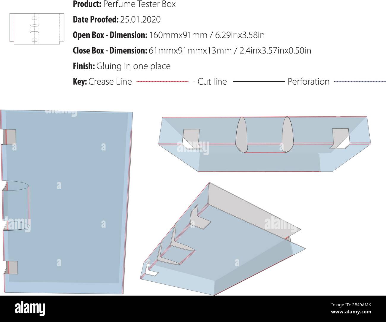 Perfume Tester Holder Box die cut vector Stock Vector Image & Art - Alamy