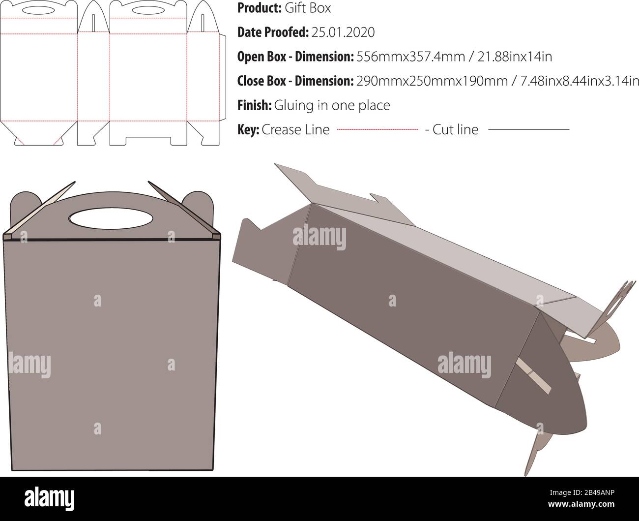 Gift box for many products die cut vector Stock Vector Image & Art - Alamy