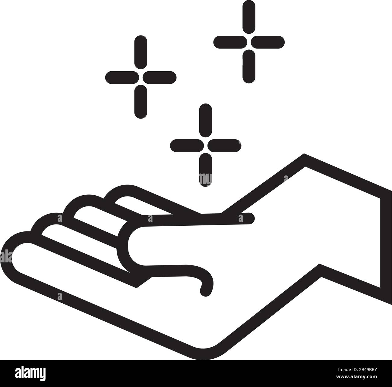 hand receiving line style icon Stock Vector Image & Art - Alamy