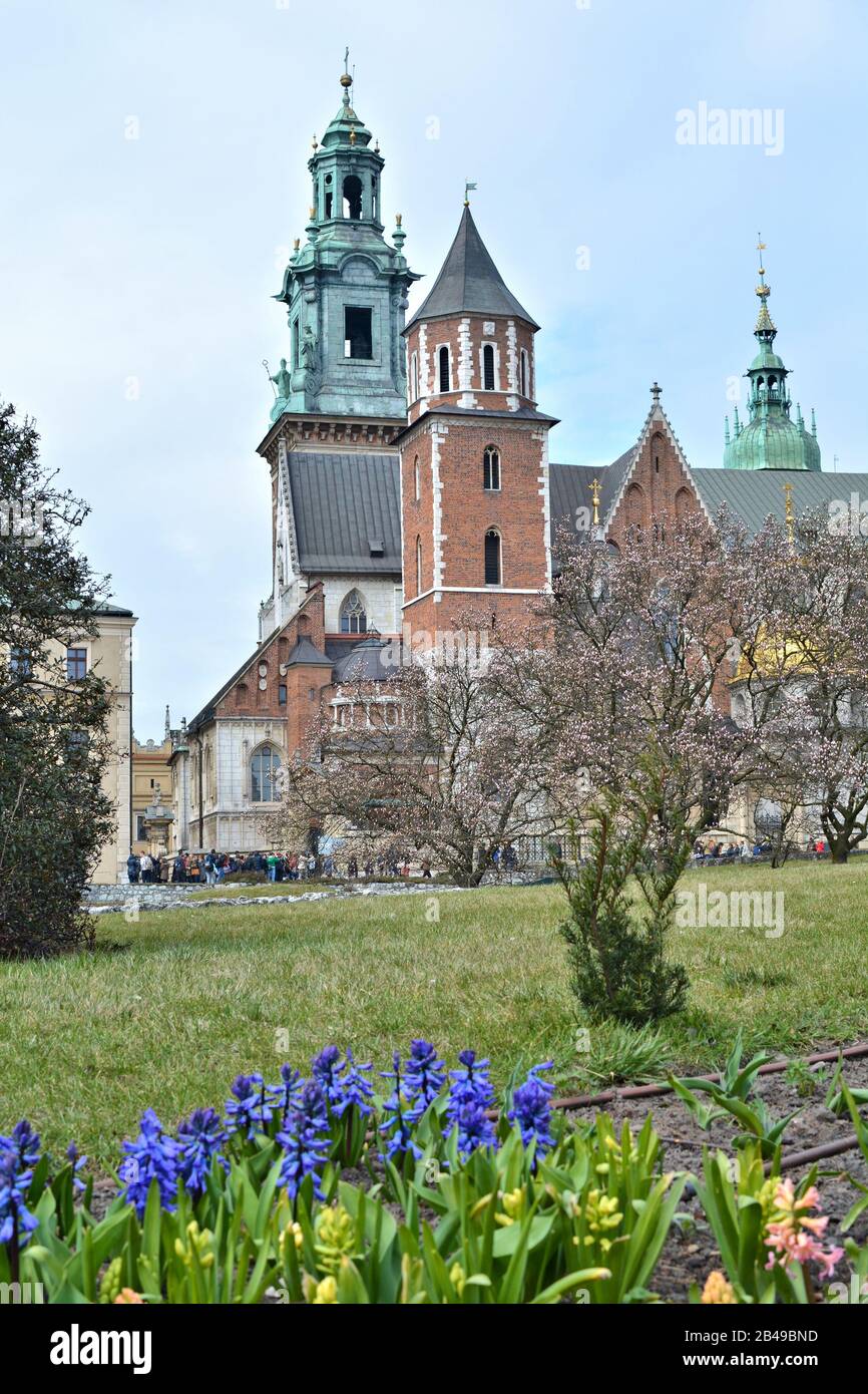 Wawel castle in early spring, Krakow, Poland Stock Photo - Alamy
