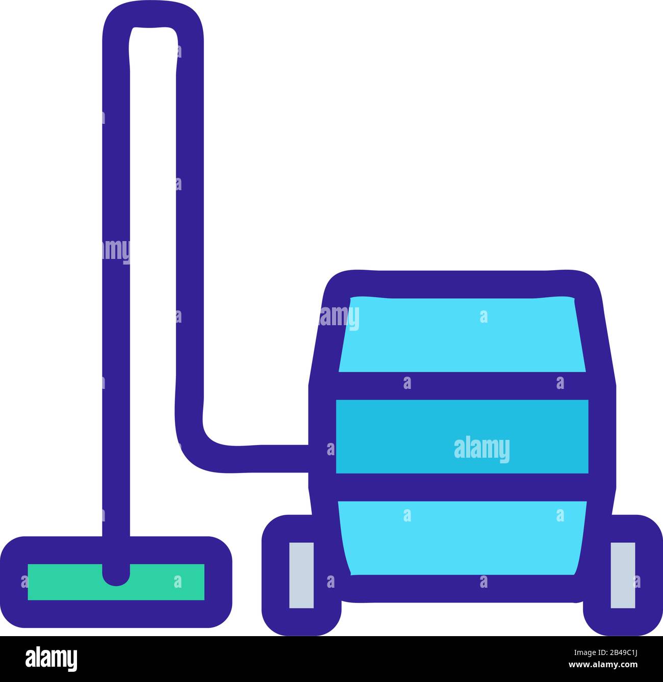 vacuum cleaner icon vector. Isolated contour symbol illustration Stock ...