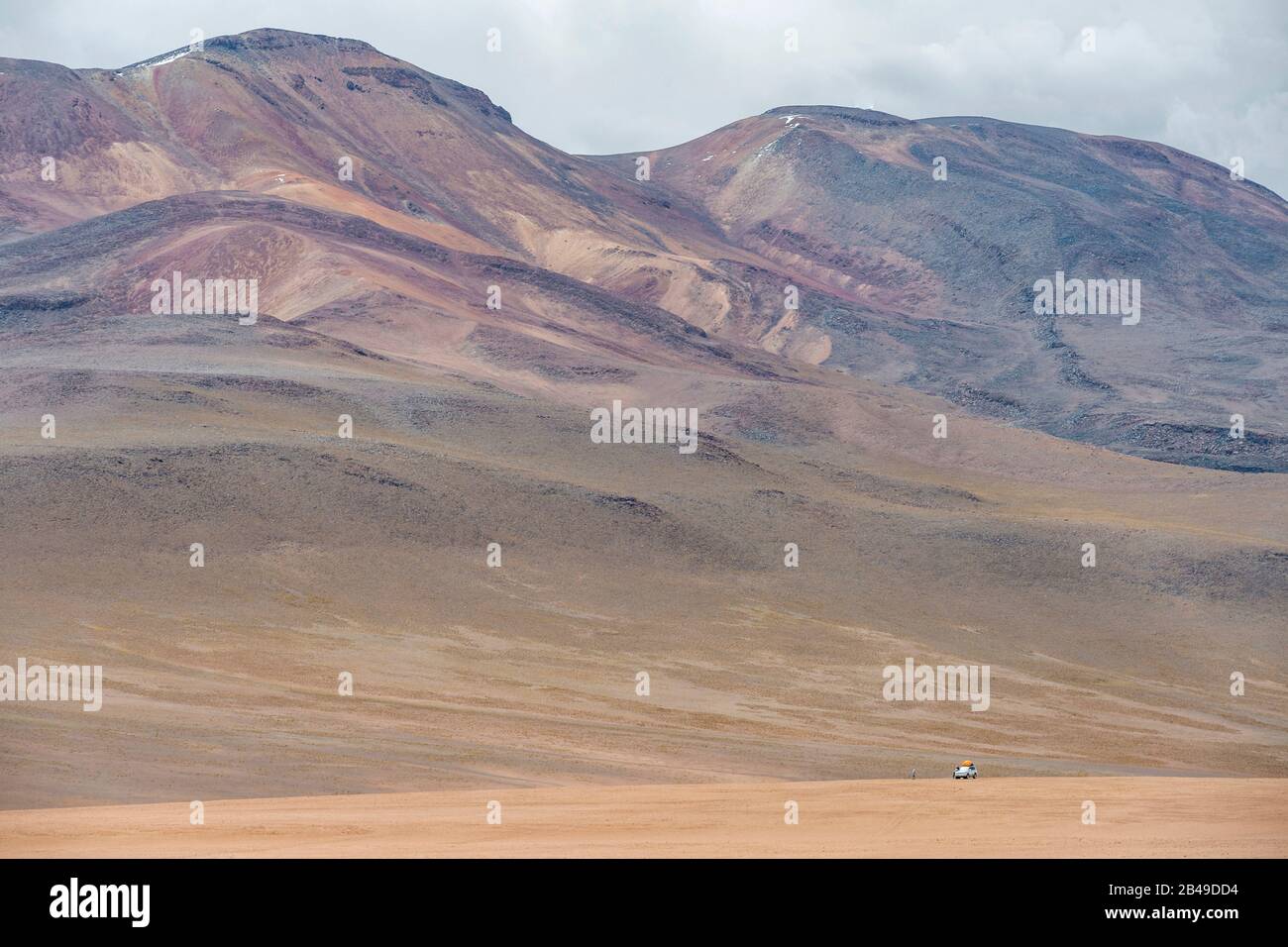 The mountain of Seven Colors in the Siloli desert of the Bolivian ...