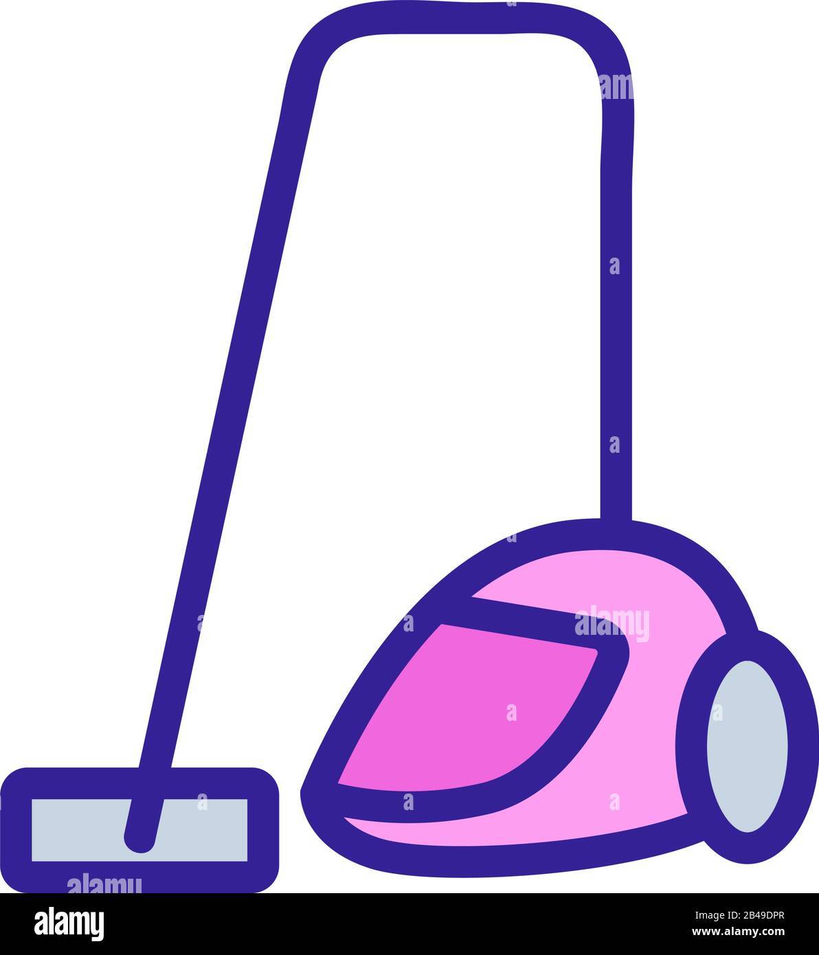 Modern vacuum cleaner icon vector. Isolated contour symbol illustration ...