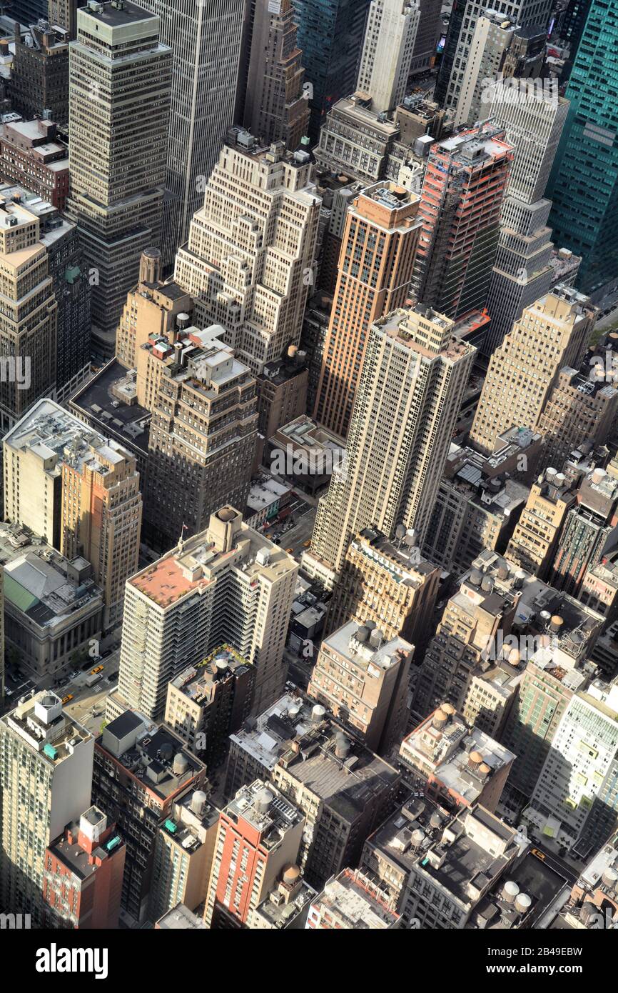 New York City, Manhattan buildings, view from top Stock Photo - Alamy