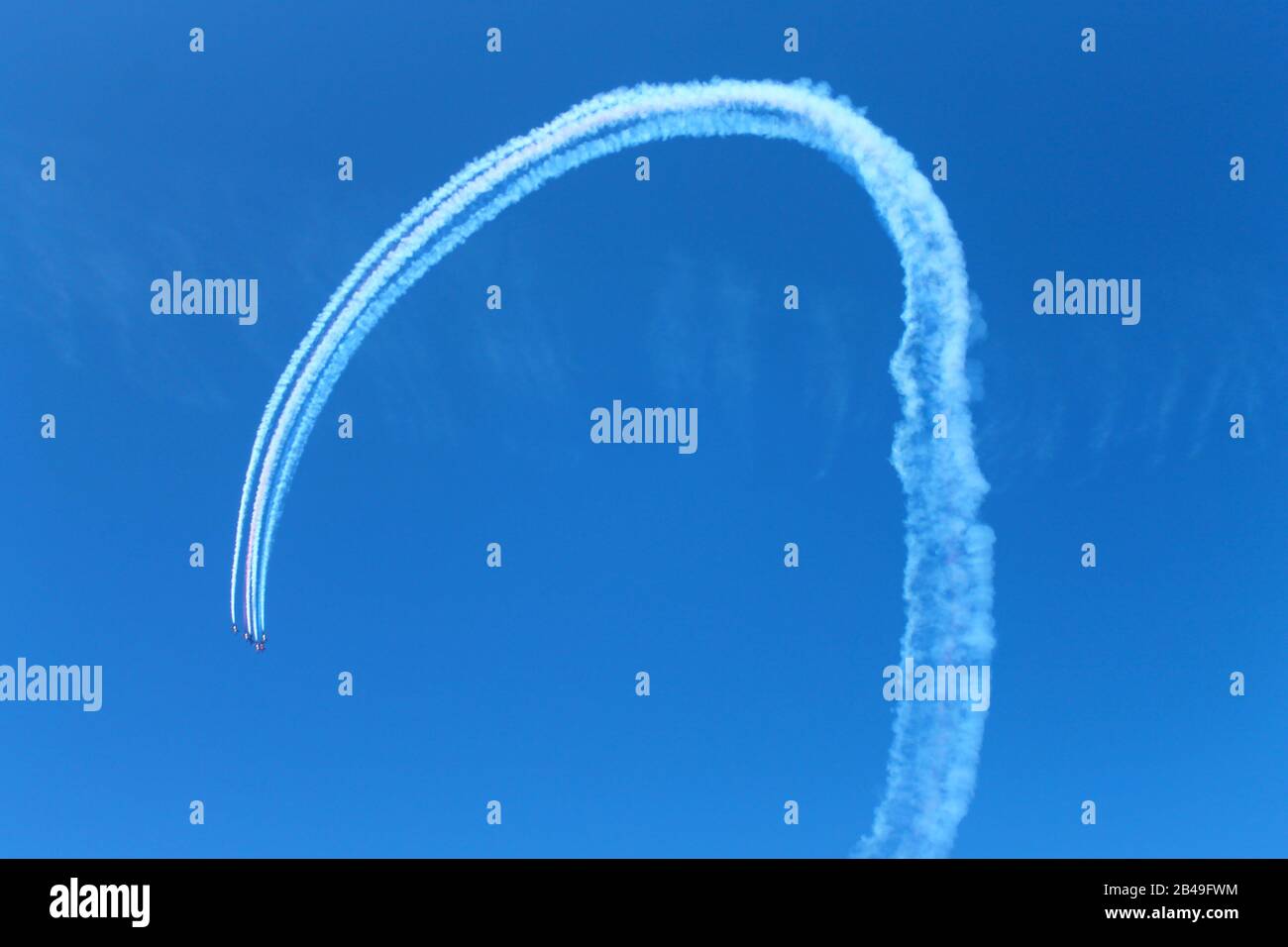 The flying airplanes question mark Stock Photo - Alamy