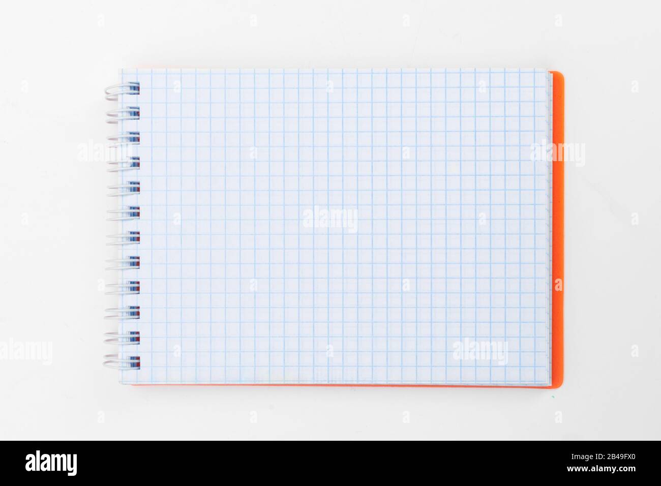 Open blank notebook isolated on white background Stock Photo - Alamy