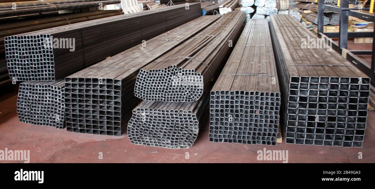 Stainless steel profiles tubing hi-res stock photography and images - Alamy