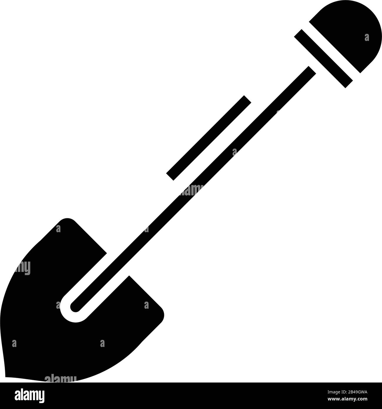Shovel black hi-res stock photography and images - Alamy