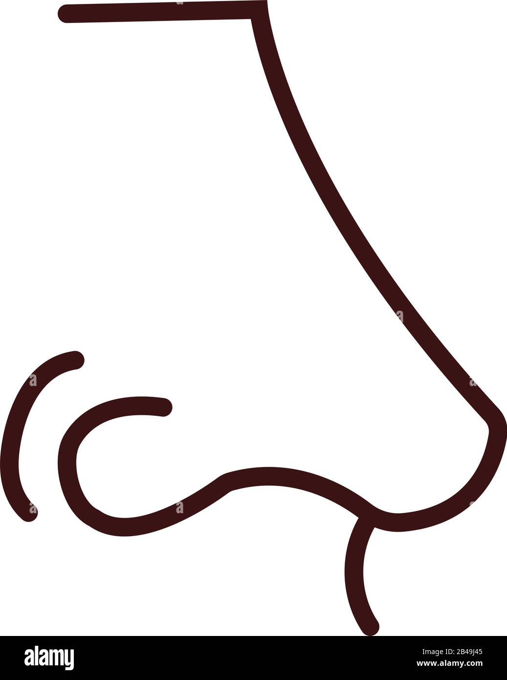 smell human sense line style icon Stock Vector Image & Art - Alamy