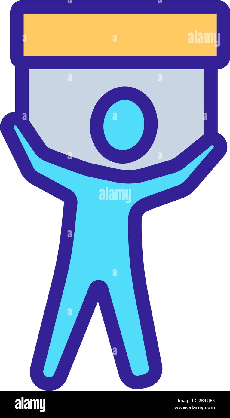 Football fan icon vector. Isolated contour symbol illustration Stock ...