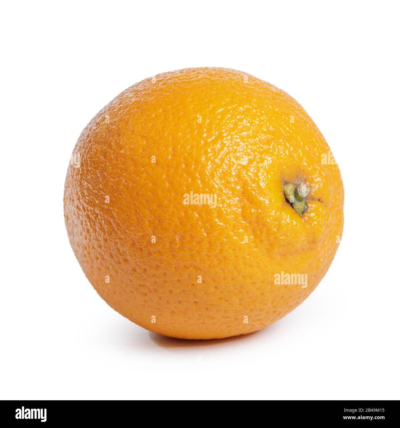 Fresh single orange fruit isolated on white background Stock Photo - Alamy