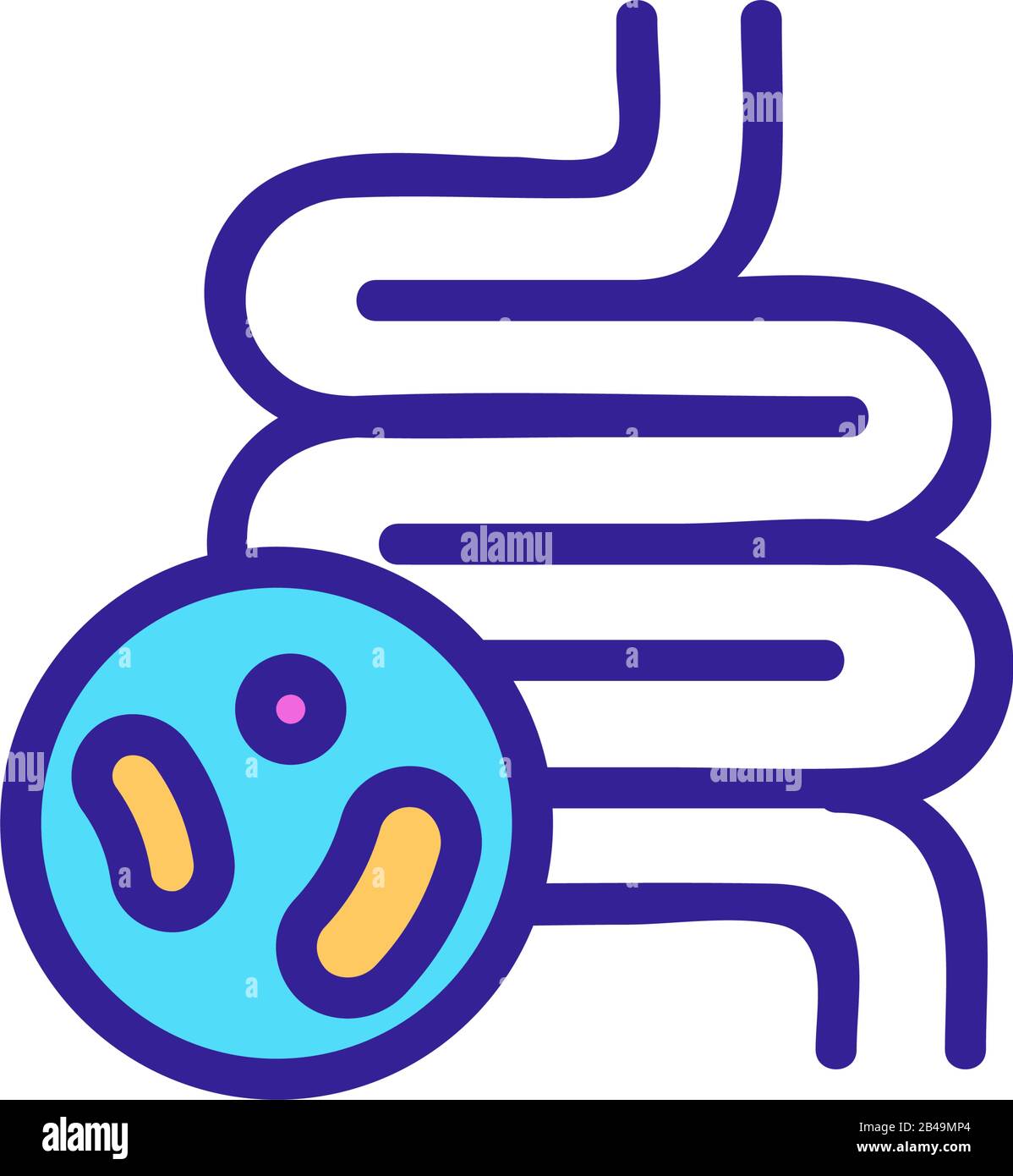 probiotic icon vector. Isolated contour symbol illustration Stock ...