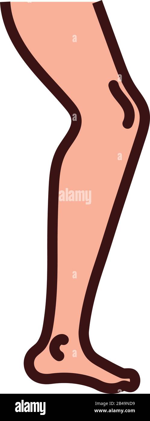 leg human body part flat style icon Stock Vector Image & Art - Alamy
