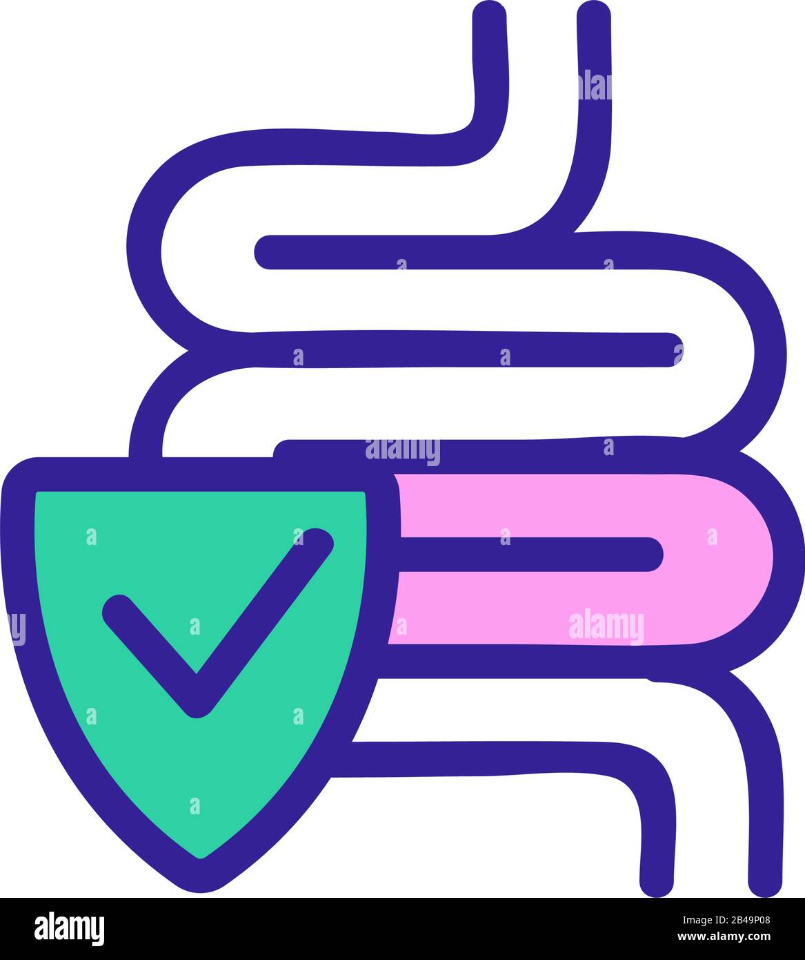 probiotic icon vector. Isolated contour symbol illustration Stock ...