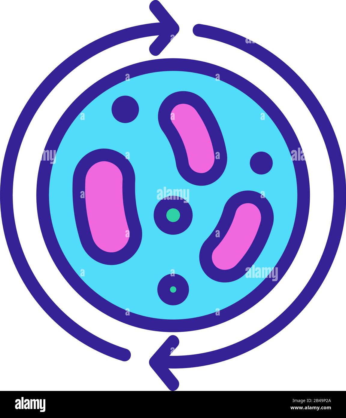 probiotic icon vector. Isolated contour symbol illustration Stock ...