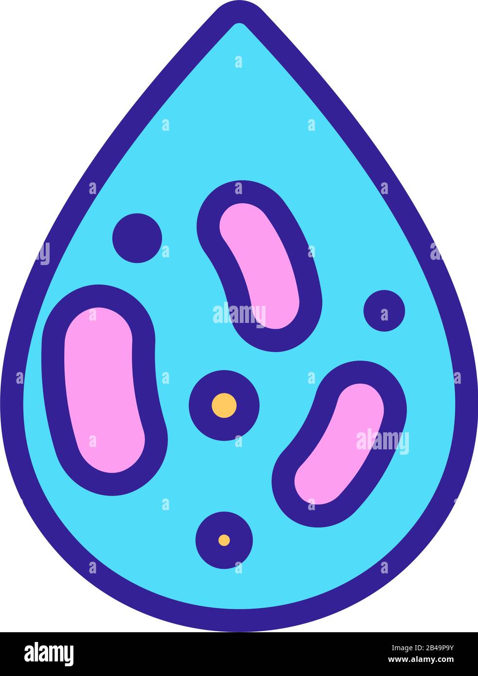 probiotic icon vector. Isolated contour symbol illustration Stock ...