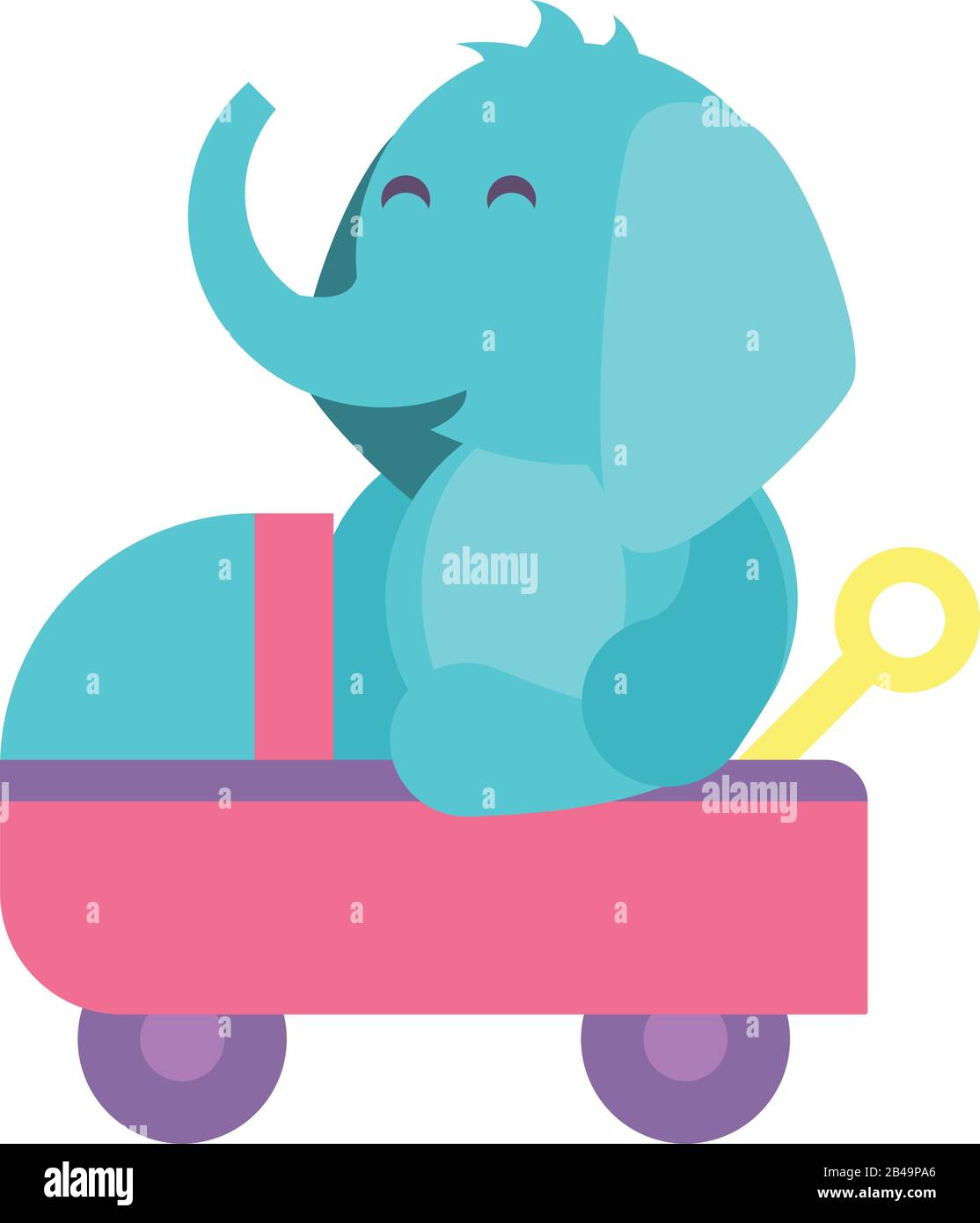 Elephant sitting car Stock Vector Images - Alamy