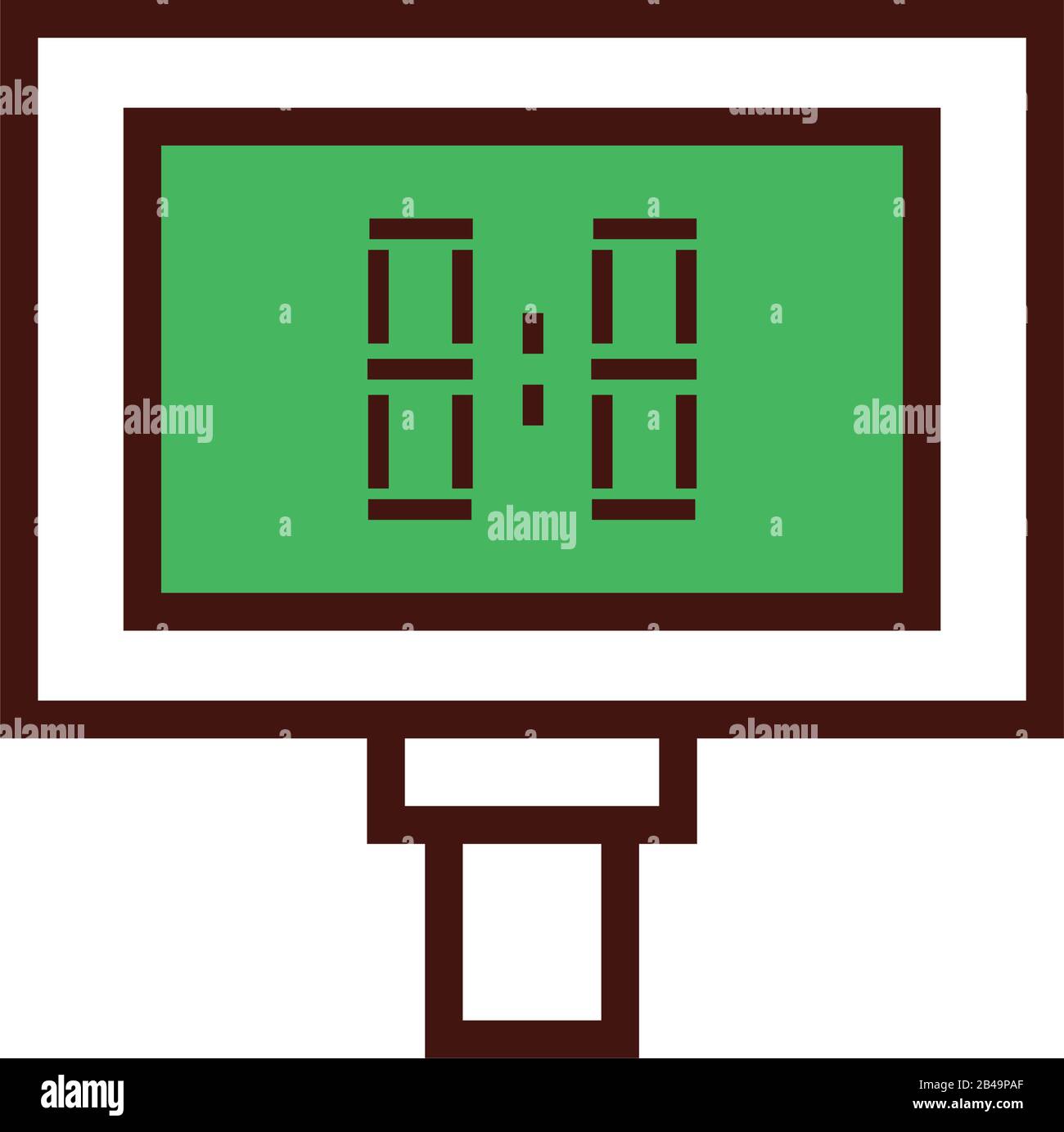sport scoreboard equipment line and fill icon Stock Vector Image & Art ...
