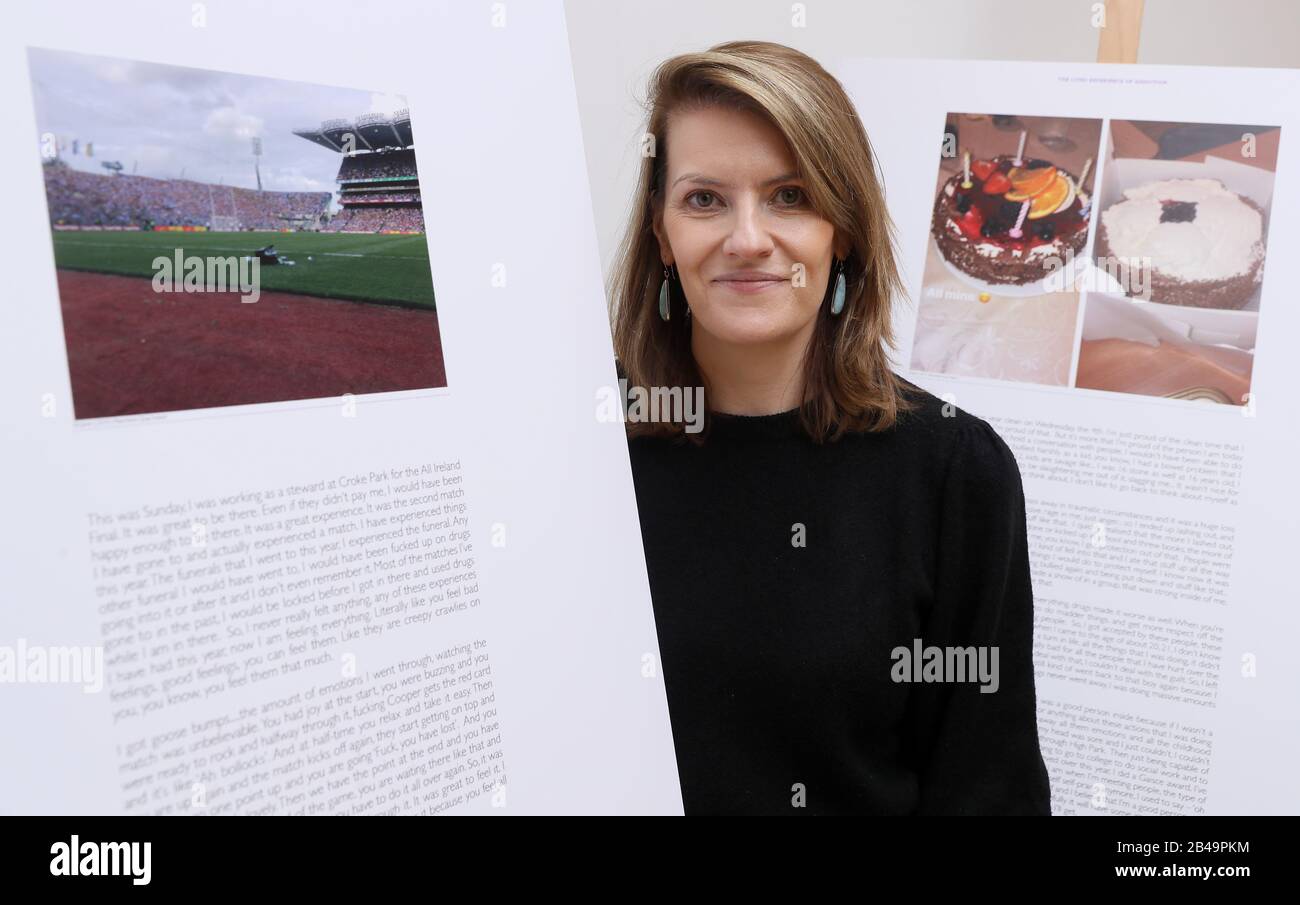 Sociologist Dr. Maria Quinlan with some of the work which forms 'The ...