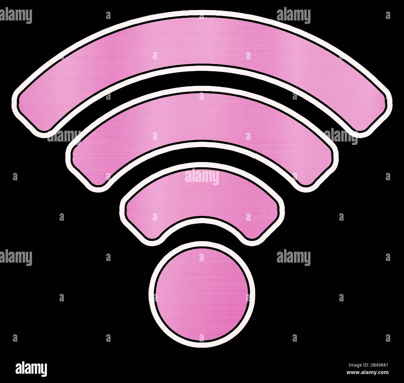 pink metallic high speed signal mobile connection network web ...