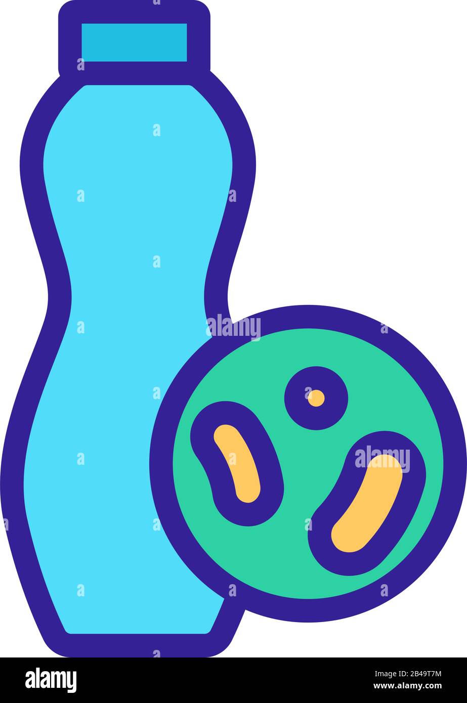 useful probiotic vector icon. Isolated contour symbol illustration ...