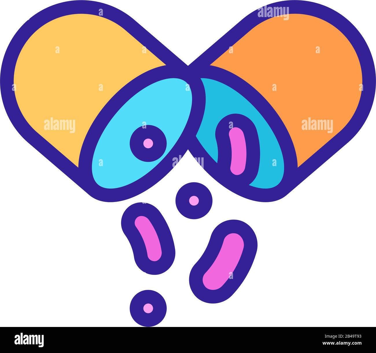 useful probiotic vector icon. Isolated contour symbol illustration ...
