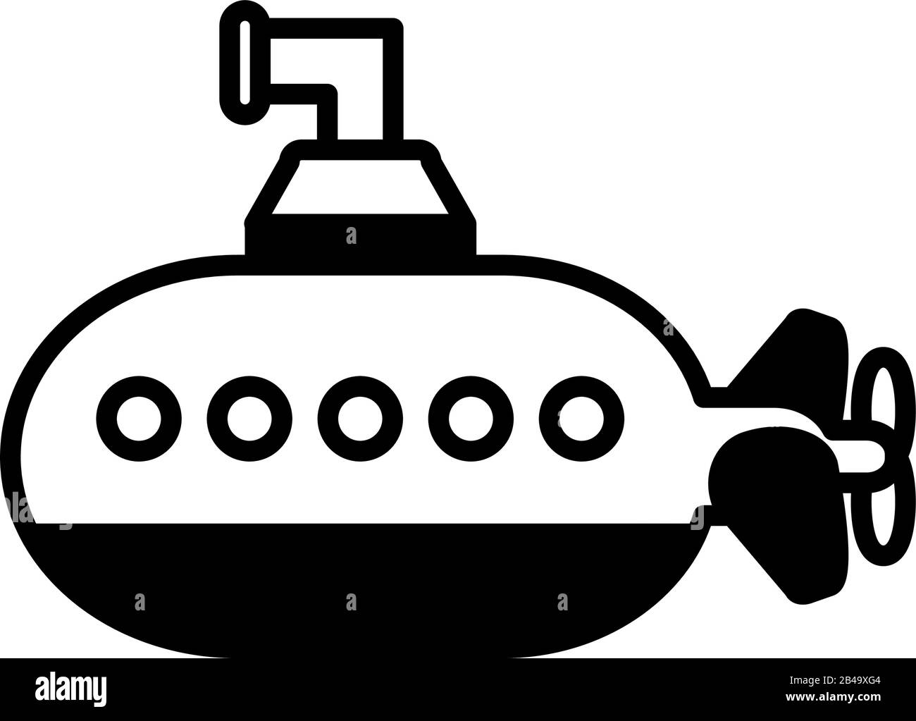 toy submarine on white background, baby toys vector illustration design ...