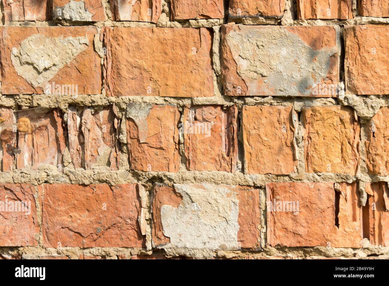 Brick wall background. Old vintage brick texture Stock Photo - Alamy