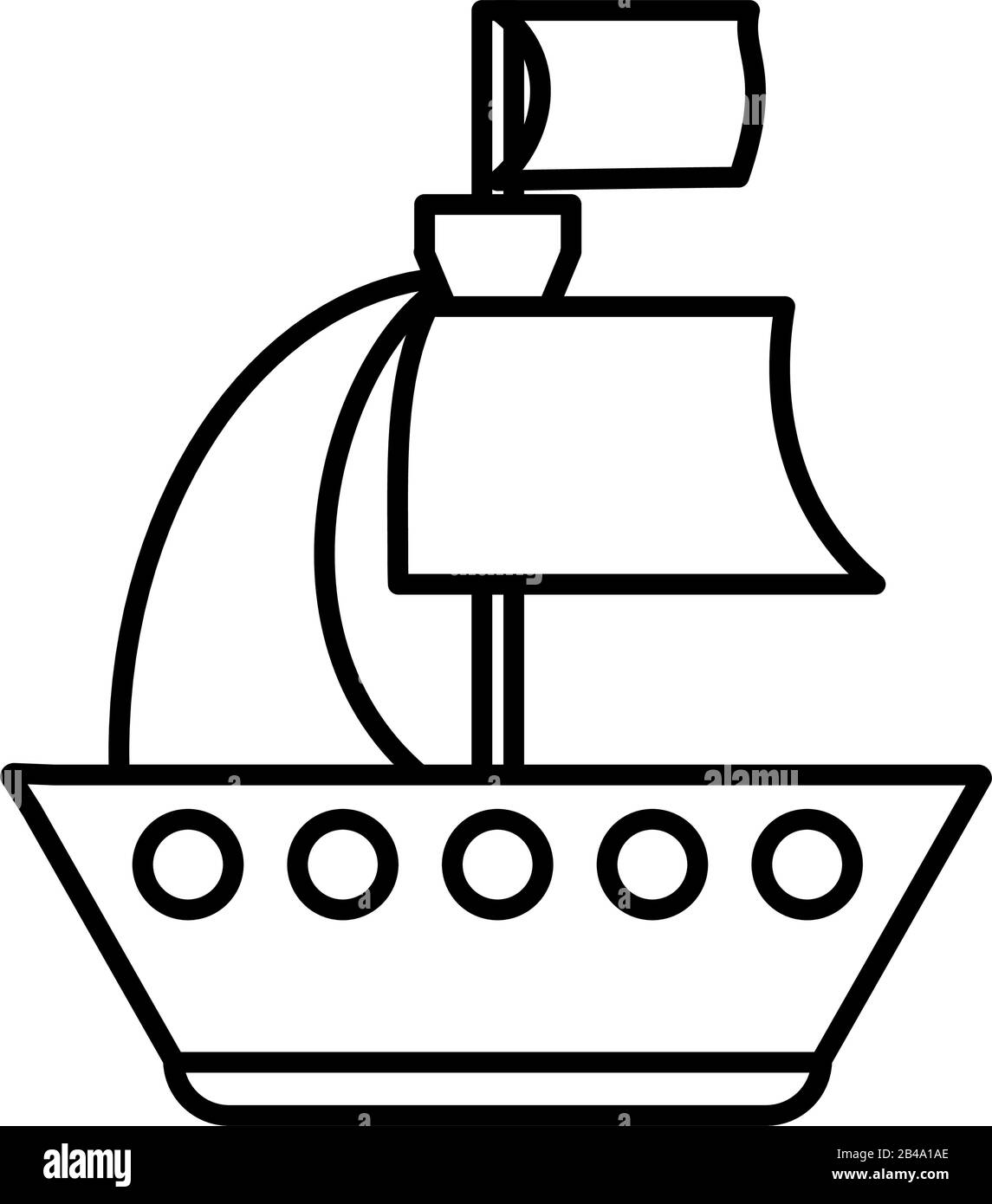 Simple Ship Clip Art