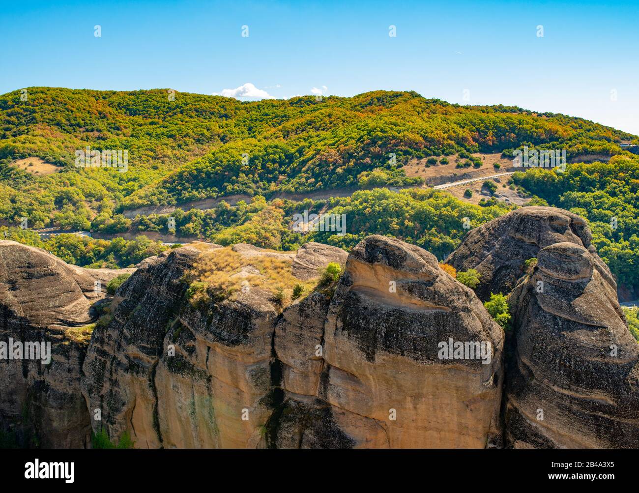 Corfu Island in Ionian sea. Greece. View of beautiful landscape of ...