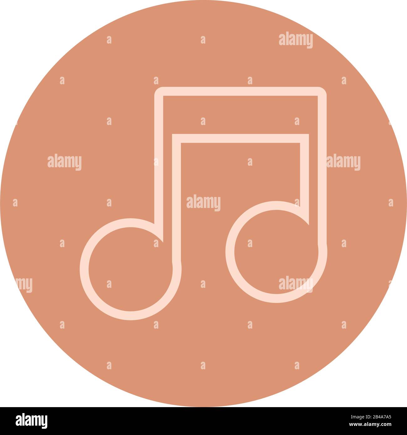 music note block and line icon Stock Vector Image & Art - Alamy