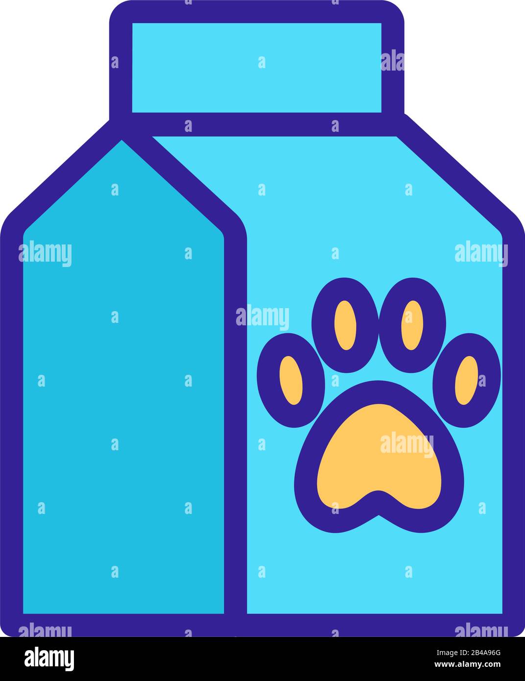 Animal feed icon vector. Isolated contour symbol illustration Stock ...