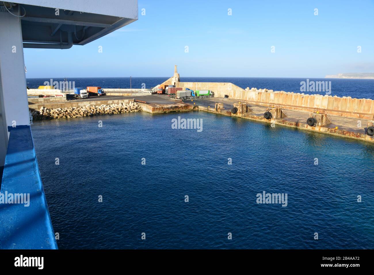 A harbour wall in Malta Stock Photo - Alamy