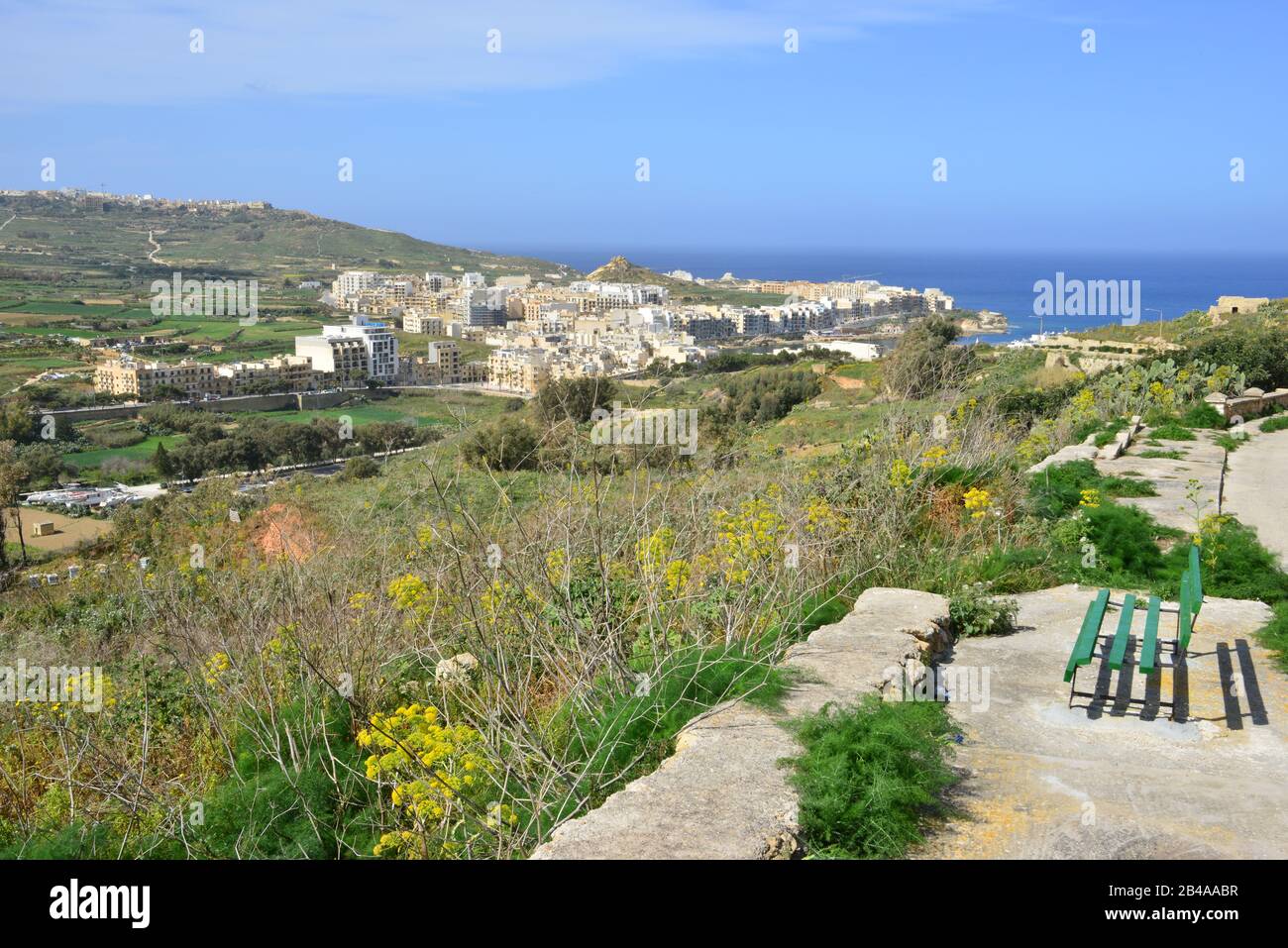 Marsalforn harbour in Malta Stock Photo - Alamy