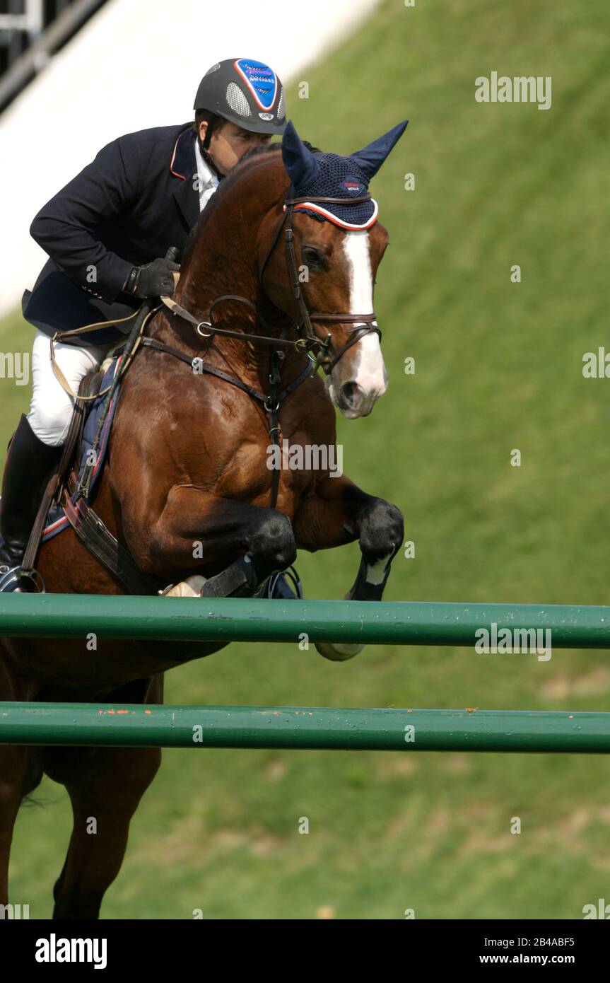 Wout Jan Van der Schans (NED) riding Maroon, CSIO Masters, Spruce ...