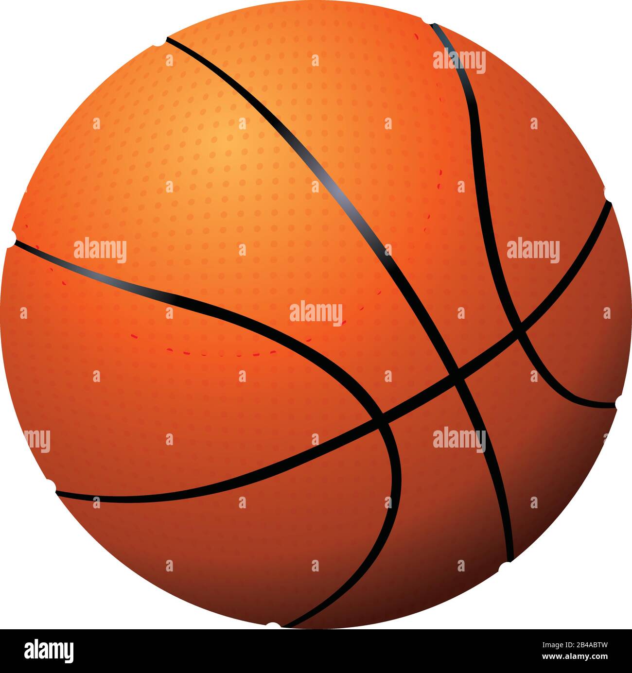 Illustration of basketball, with white background vector Stock Vector ...