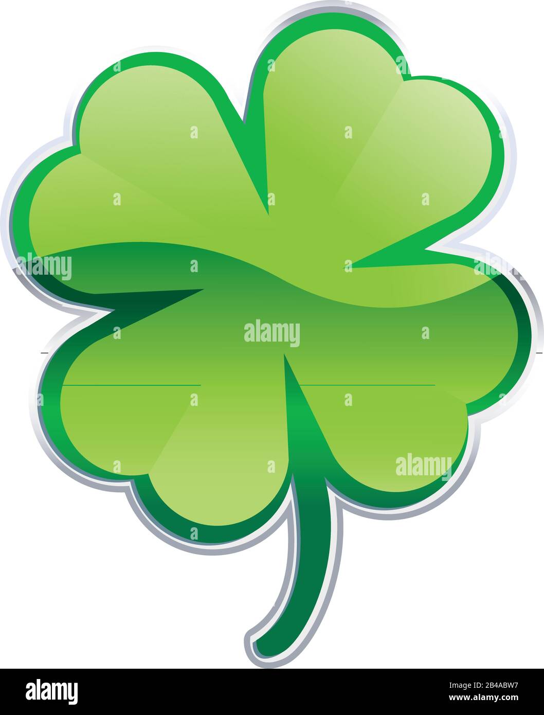 Illustration of shamrock, with white background vector Stock Vector ...