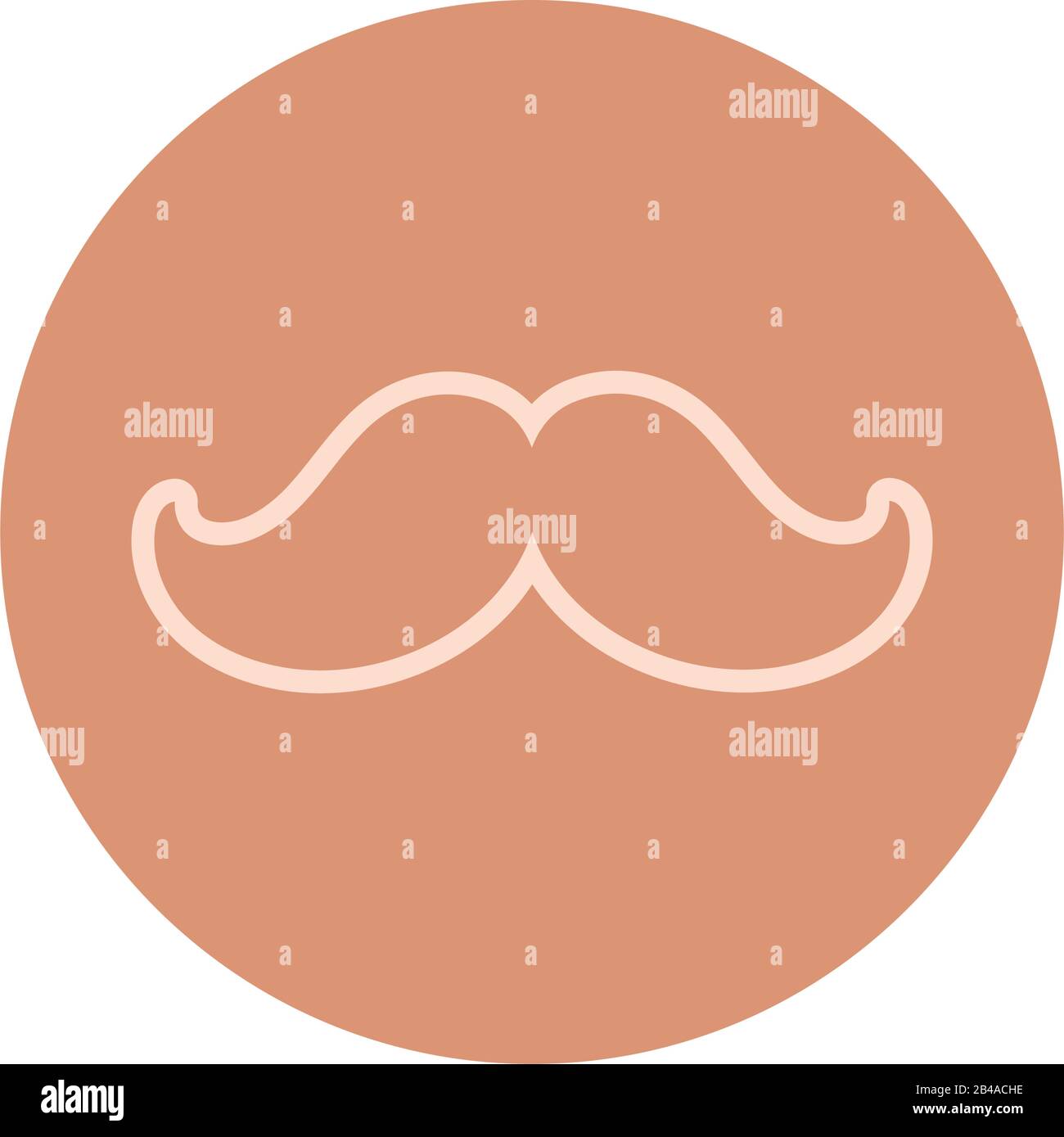 mustache vintage trend hipster block and line Stock Vector Image & Art ...