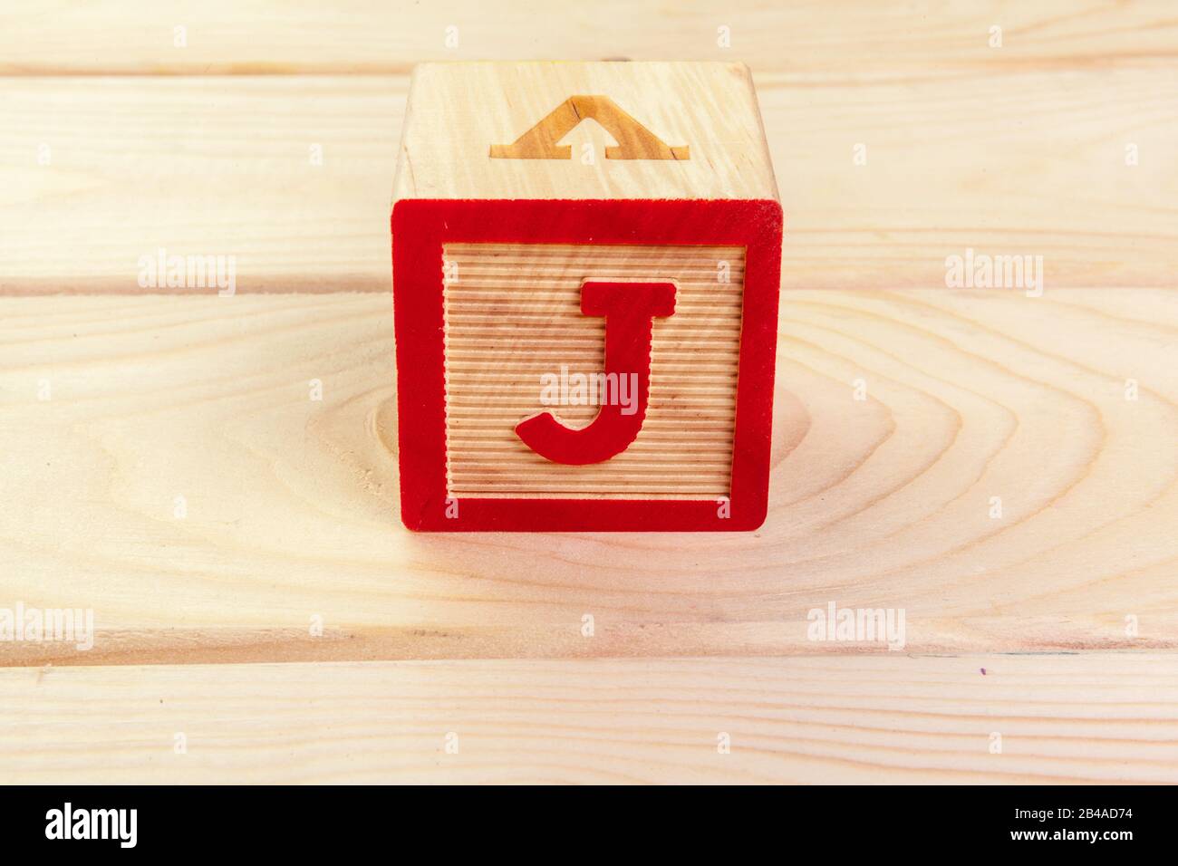 wooden block alphabet lay on wooden floor Stock Photo - Alamy