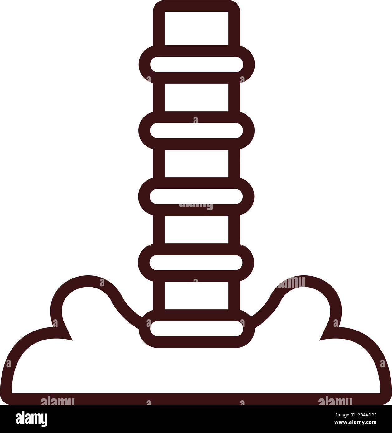 spine bones body human part line style Stock Vector Image & Art - Alamy
