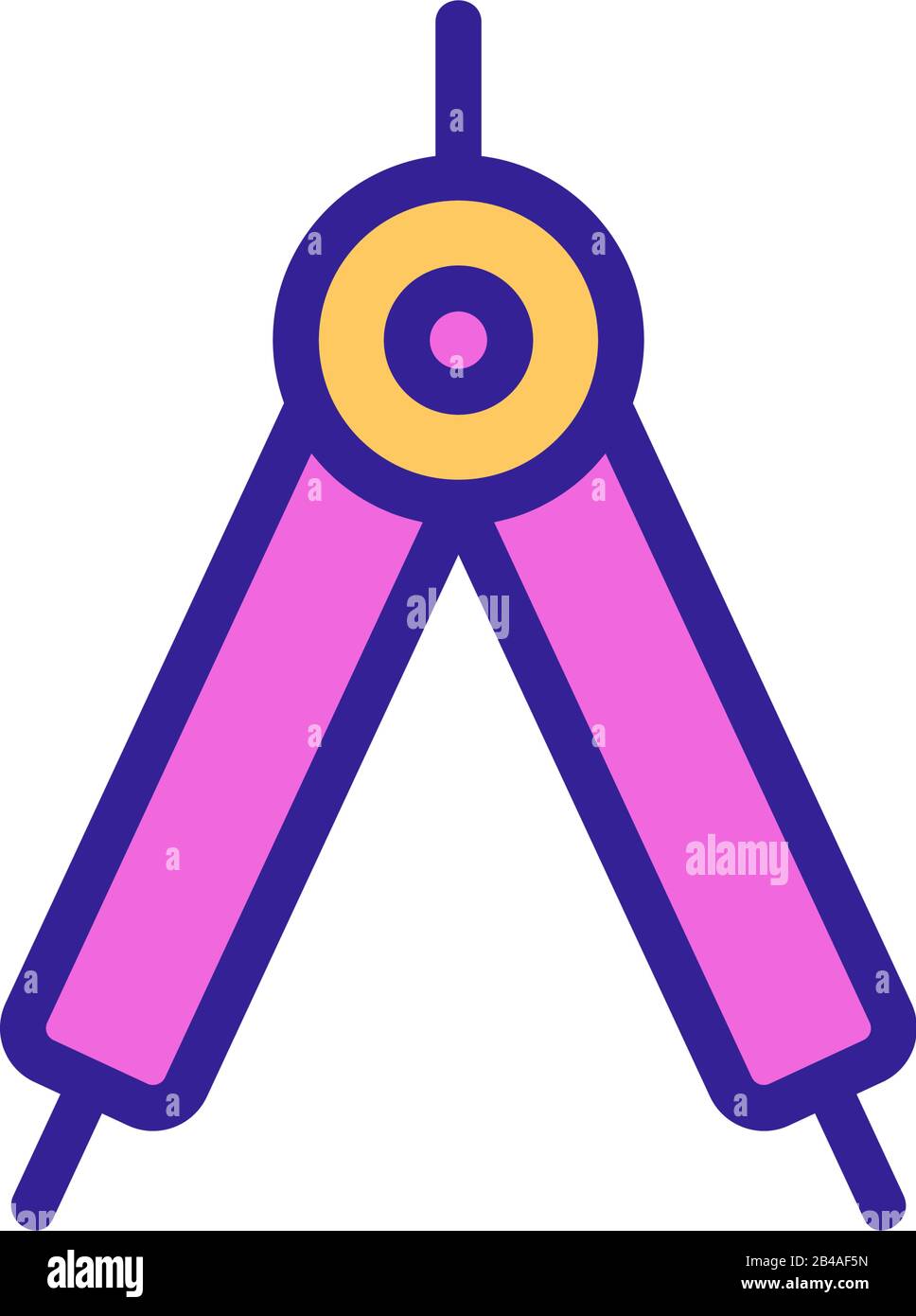 Circular icon vector. Isolated contour symbol illustration Stock Vector ...