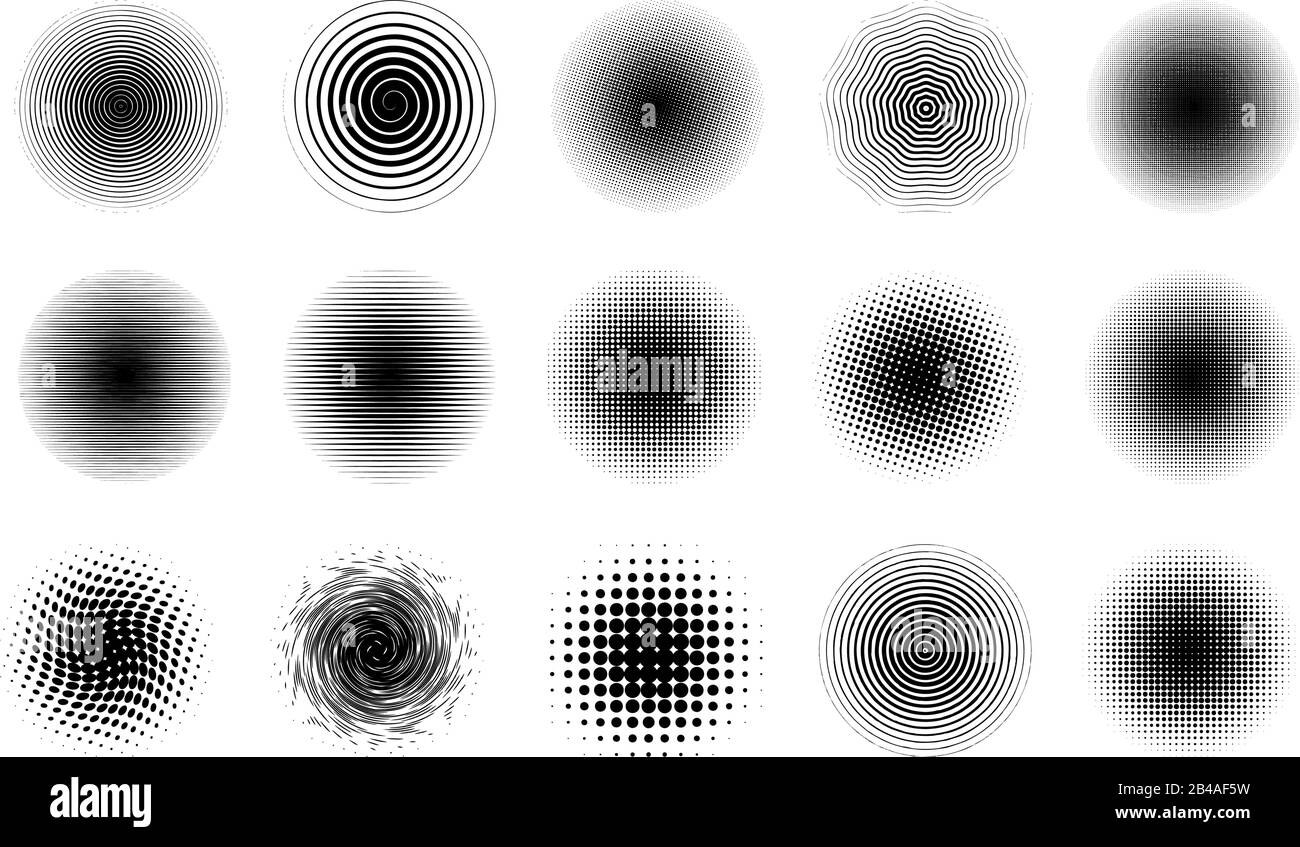 Illustration of halftones, with white background vector Stock Vector ...