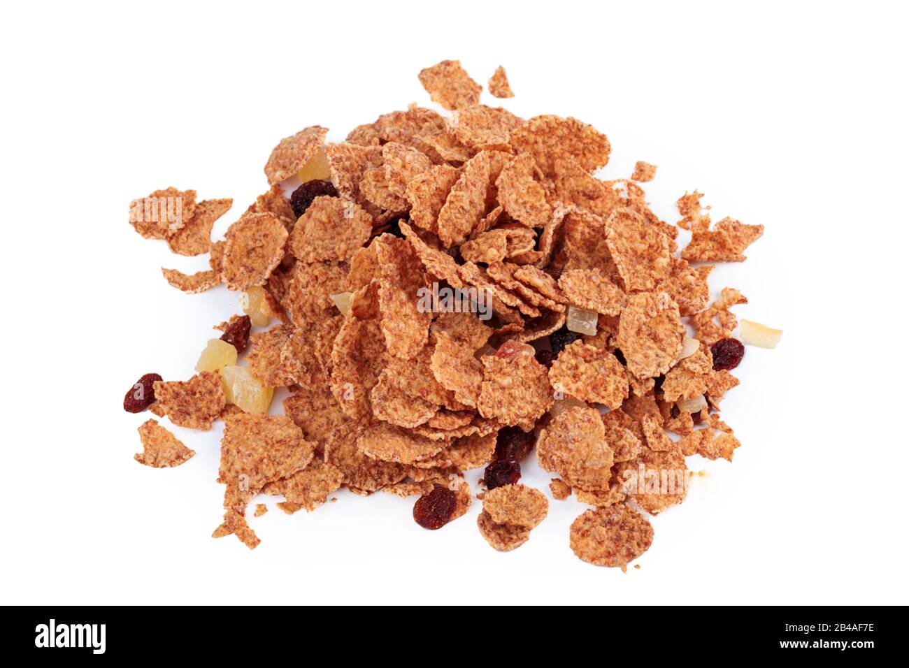 Corn flakes assortment isolated on white background Stock Photo - Alamy