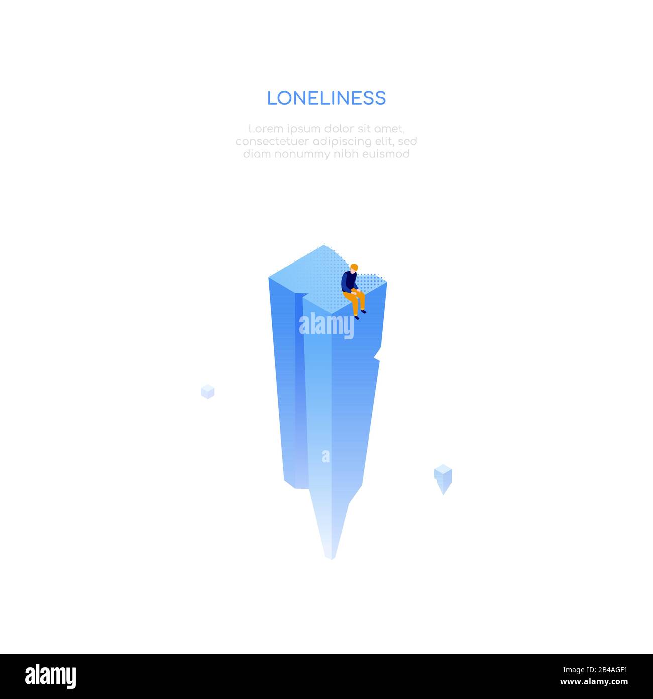 Loneliness design hi-res stock photography and images - Alamy