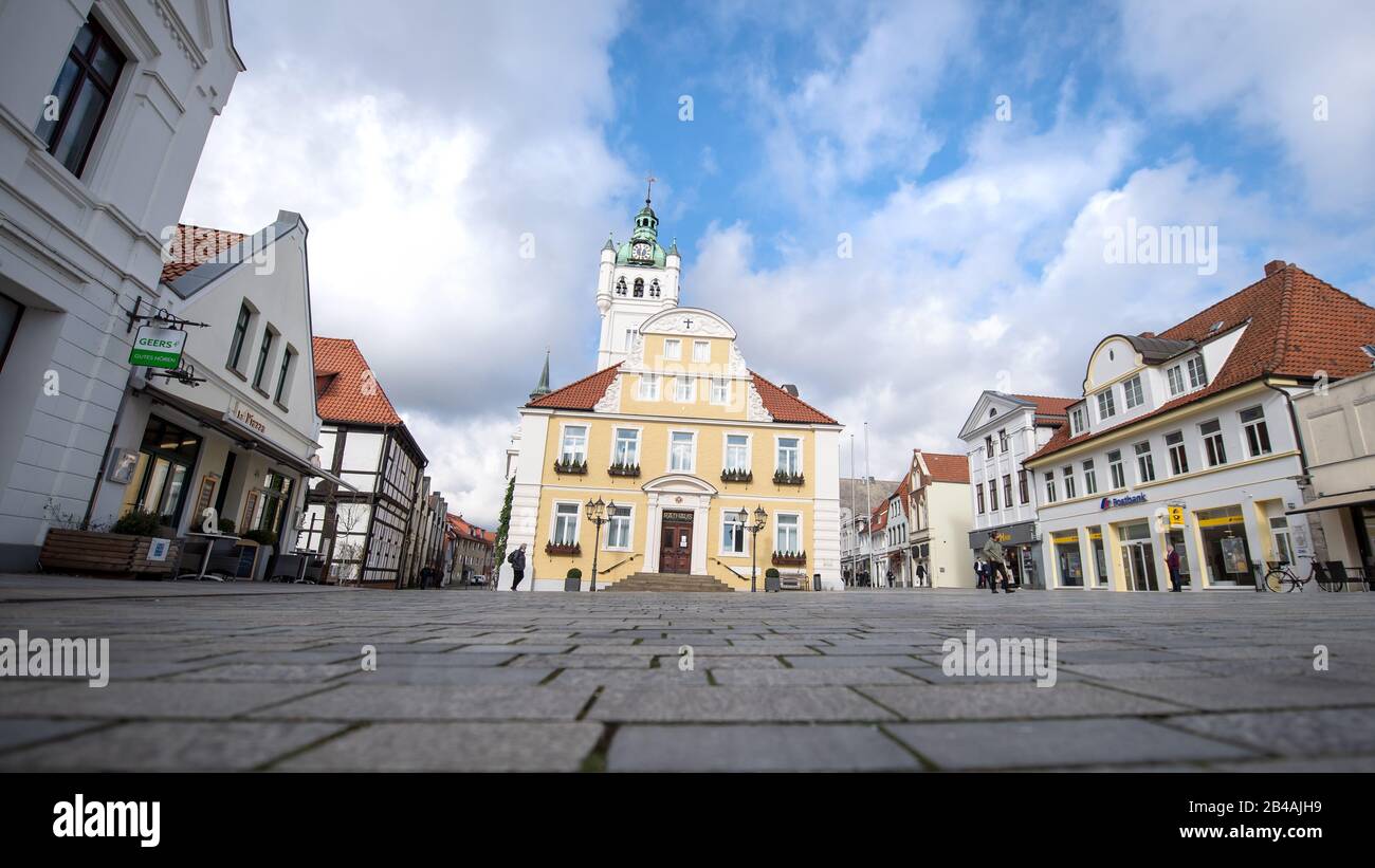 Verden, Germany. 26th Feb, 2020. Verden City Hall. Credit: Sina Schuldt ...