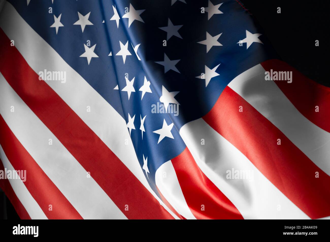 Beautifully waving star and striped American flag Stock Photo - Alamy