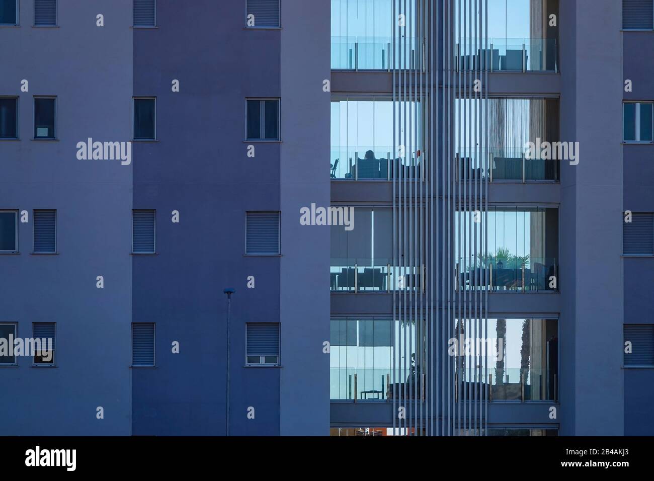 Tower block offices with see-through section, Torrevieja, Costa Blanca ...